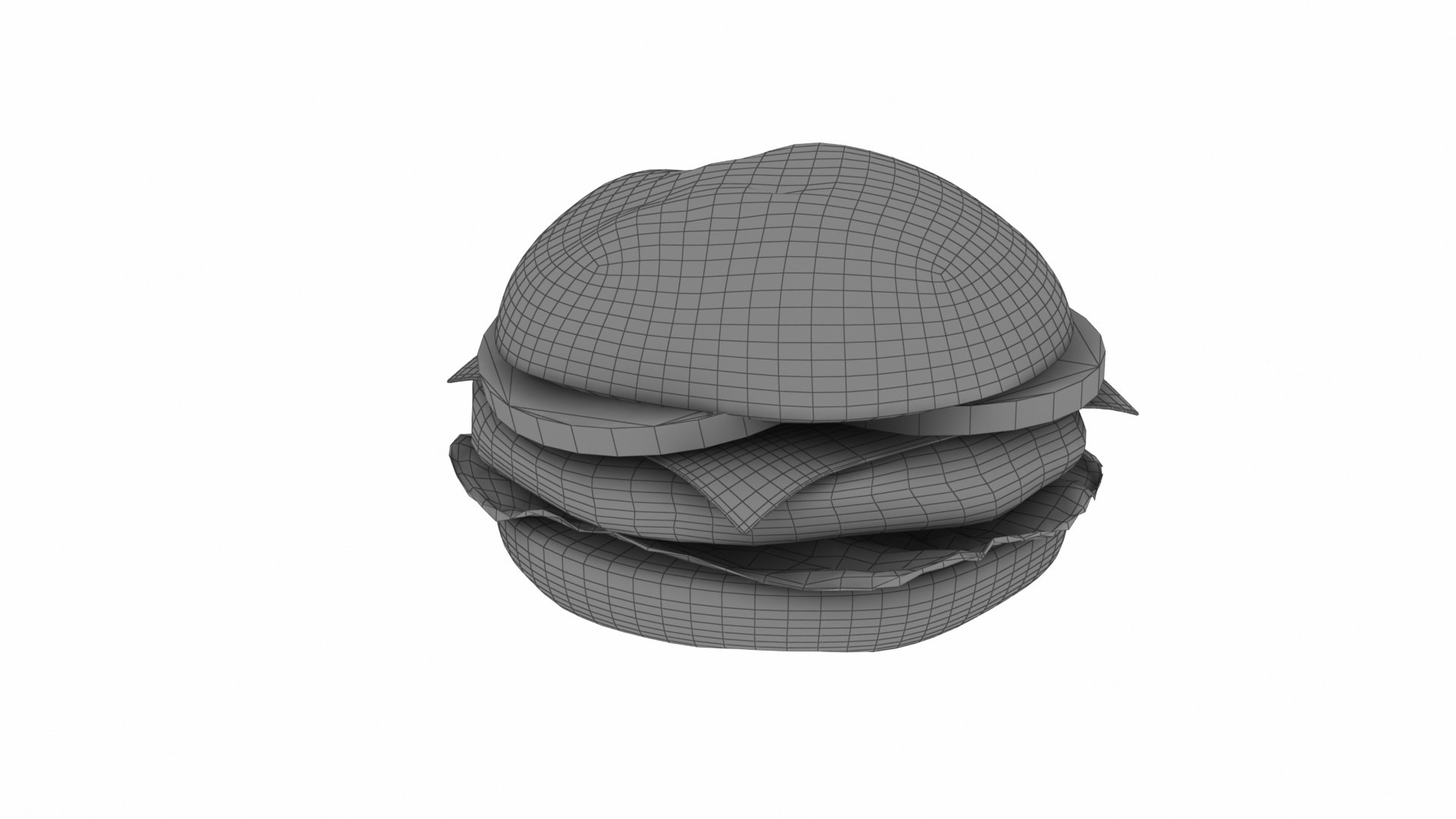 Chicken Burger Cheese 3D Model - TurboSquid 1678861