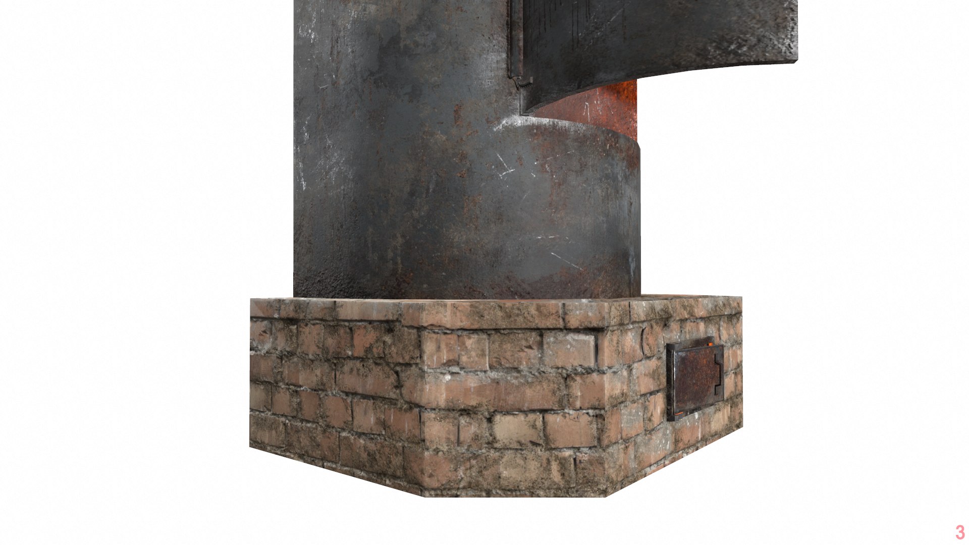 Old Oil Iron Stove Fire Wood An3 3D Model - TurboSquid 1965222