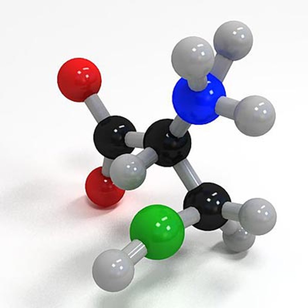 Cysteine Molecule Structure 3d Model