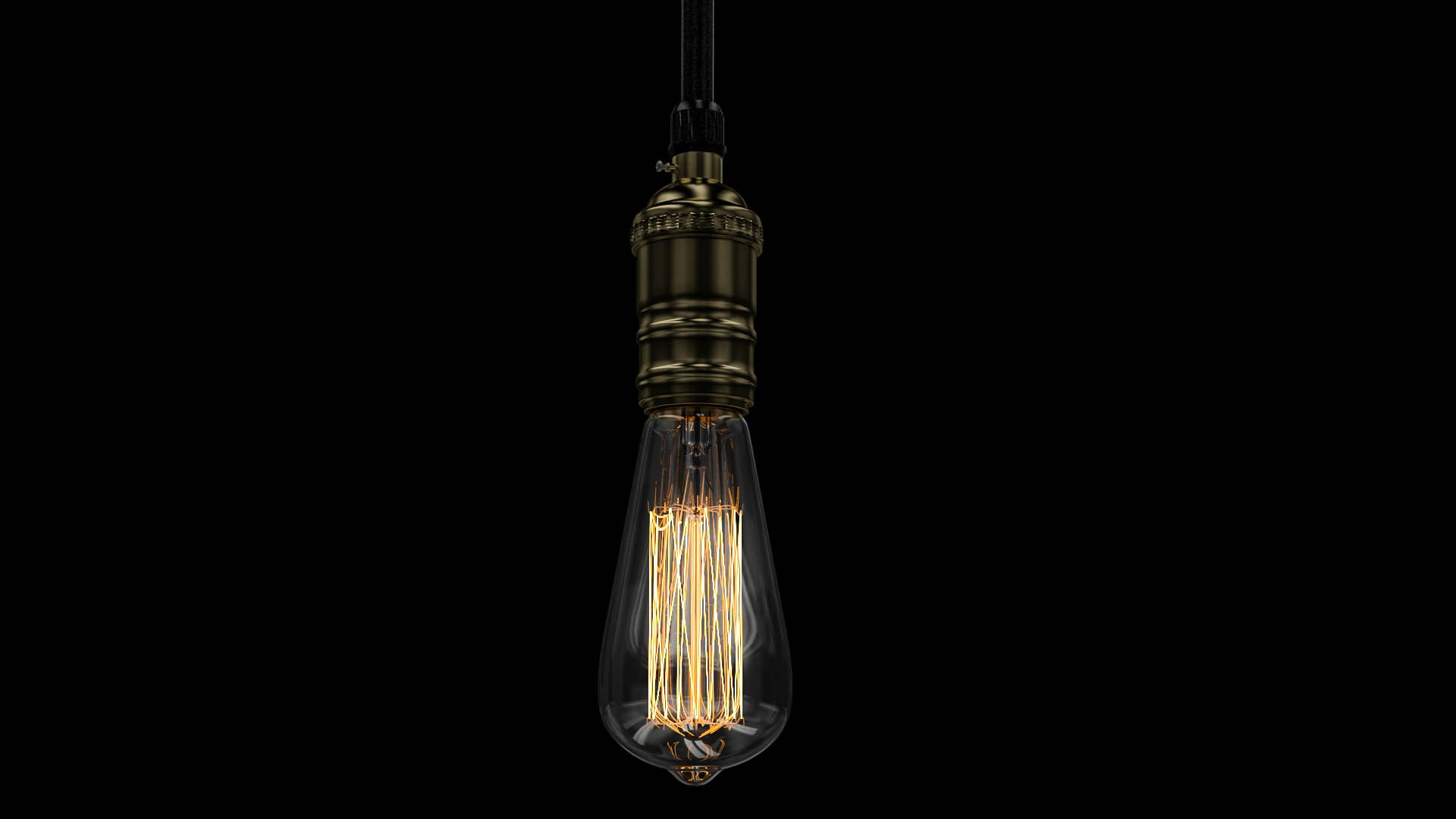 Light Bulb Edison E26 3d Model