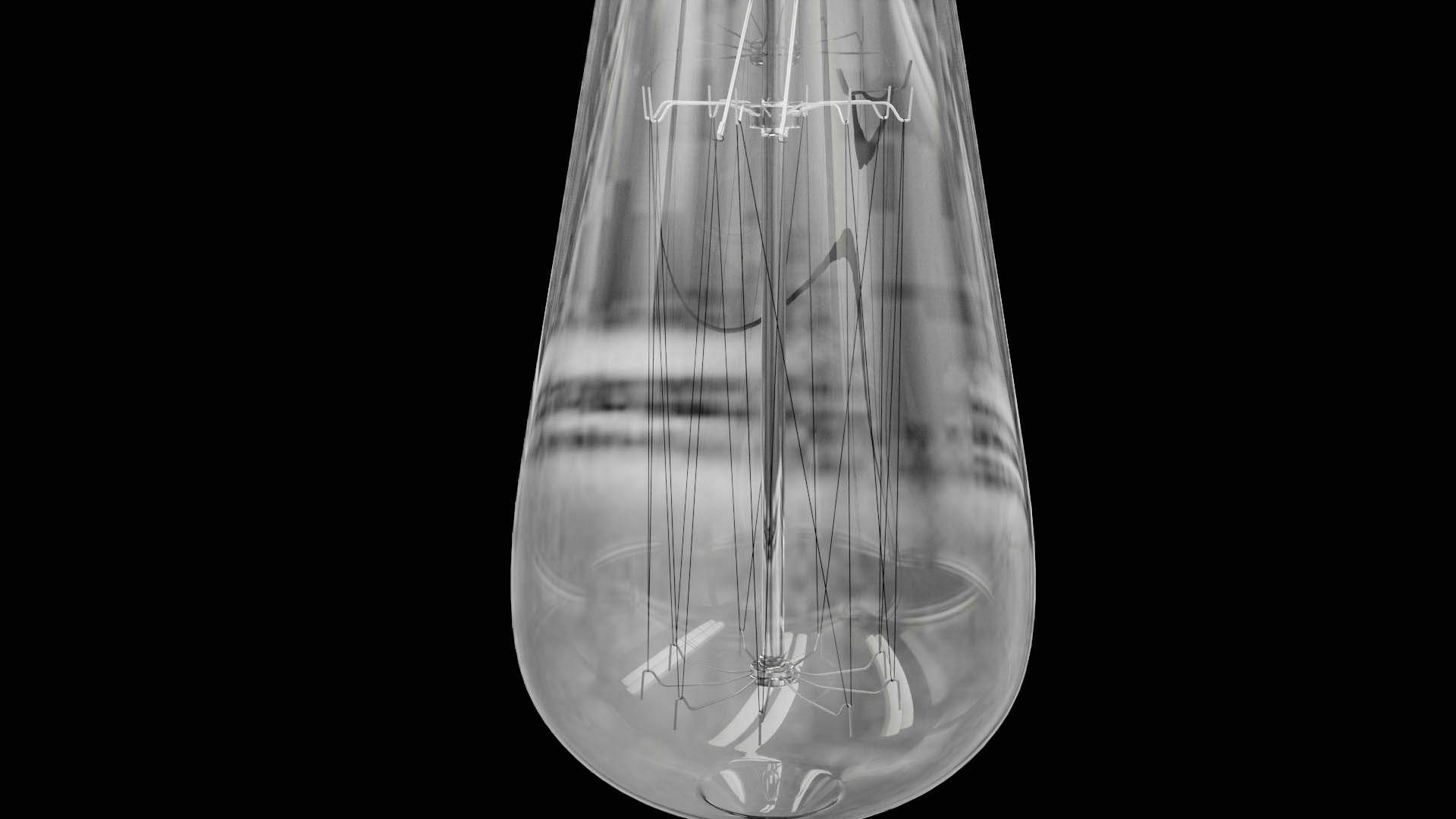 Light Bulb Edison E26 3d Model