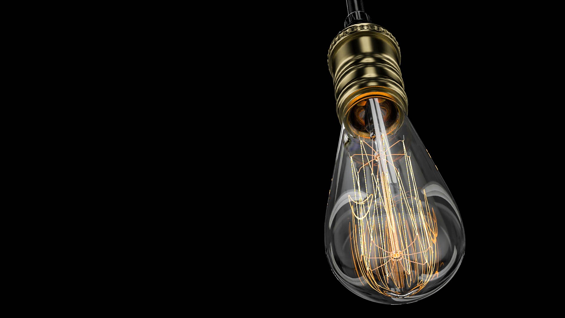 Light Bulb Edison E26 3d Model