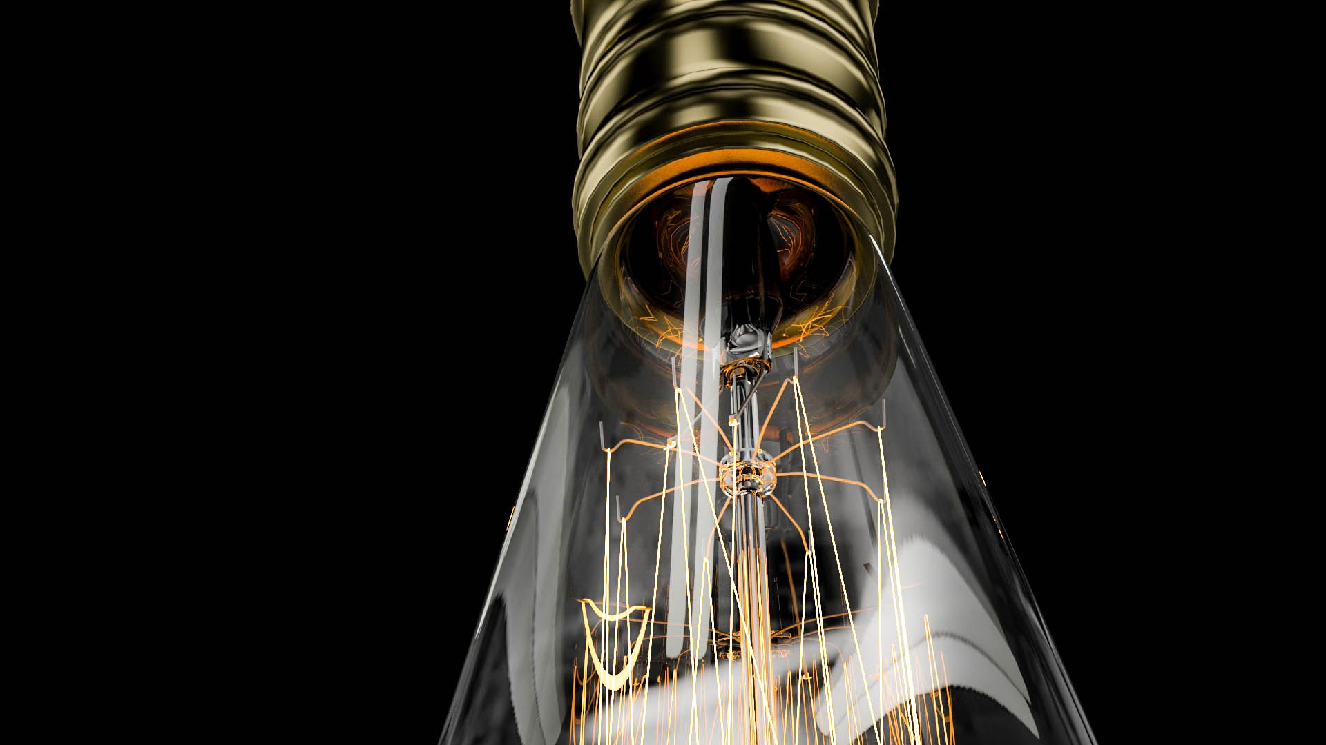Light Bulb Edison E26 3d Model