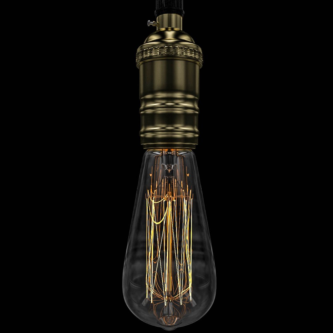Light Bulb Edison E26 3d Model