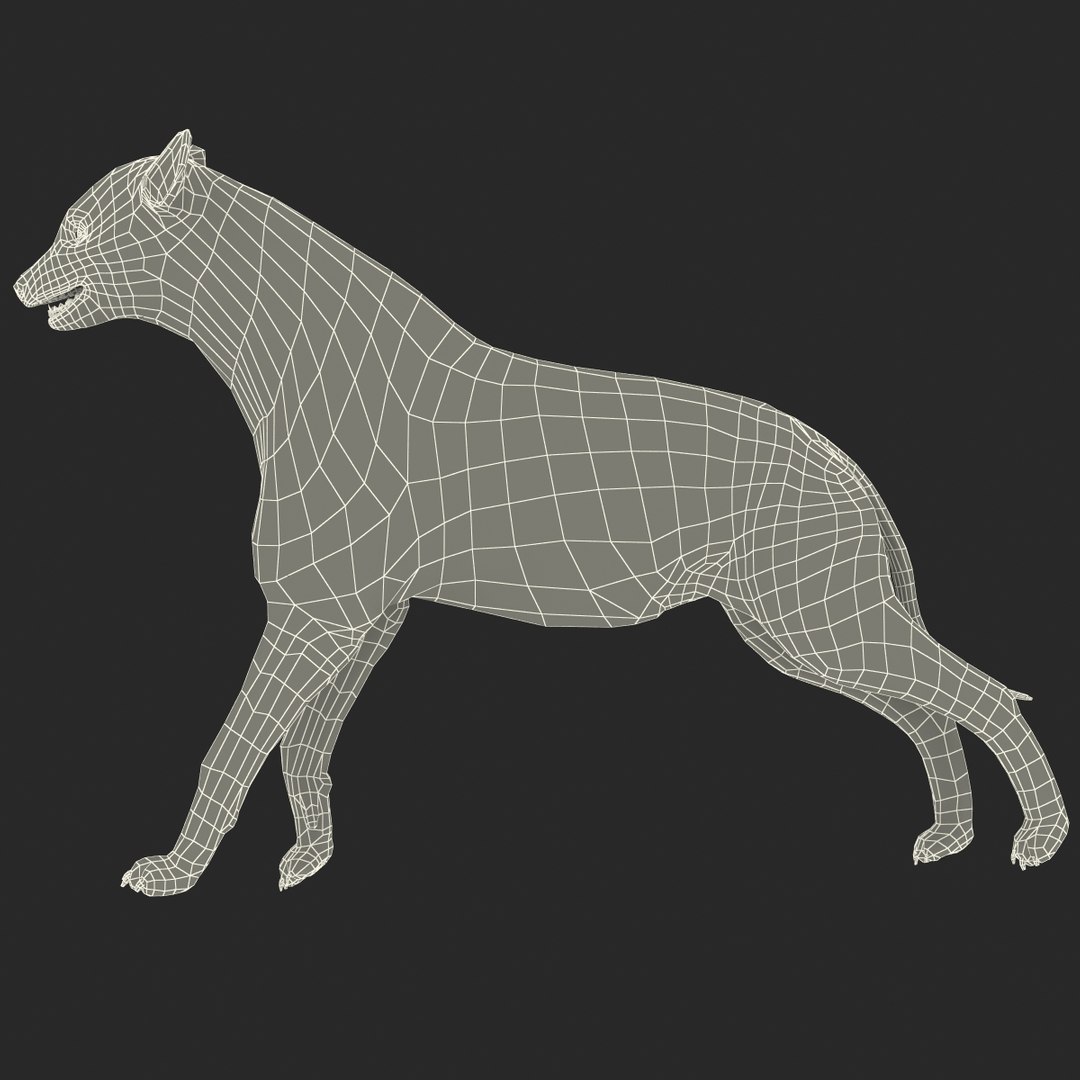 hyena fur rigged