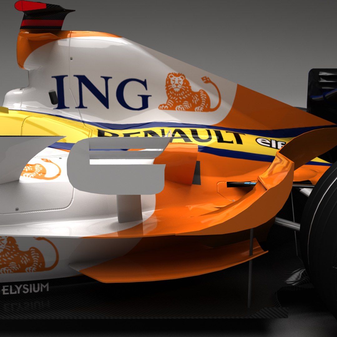 Renault R27 Car 3d Model