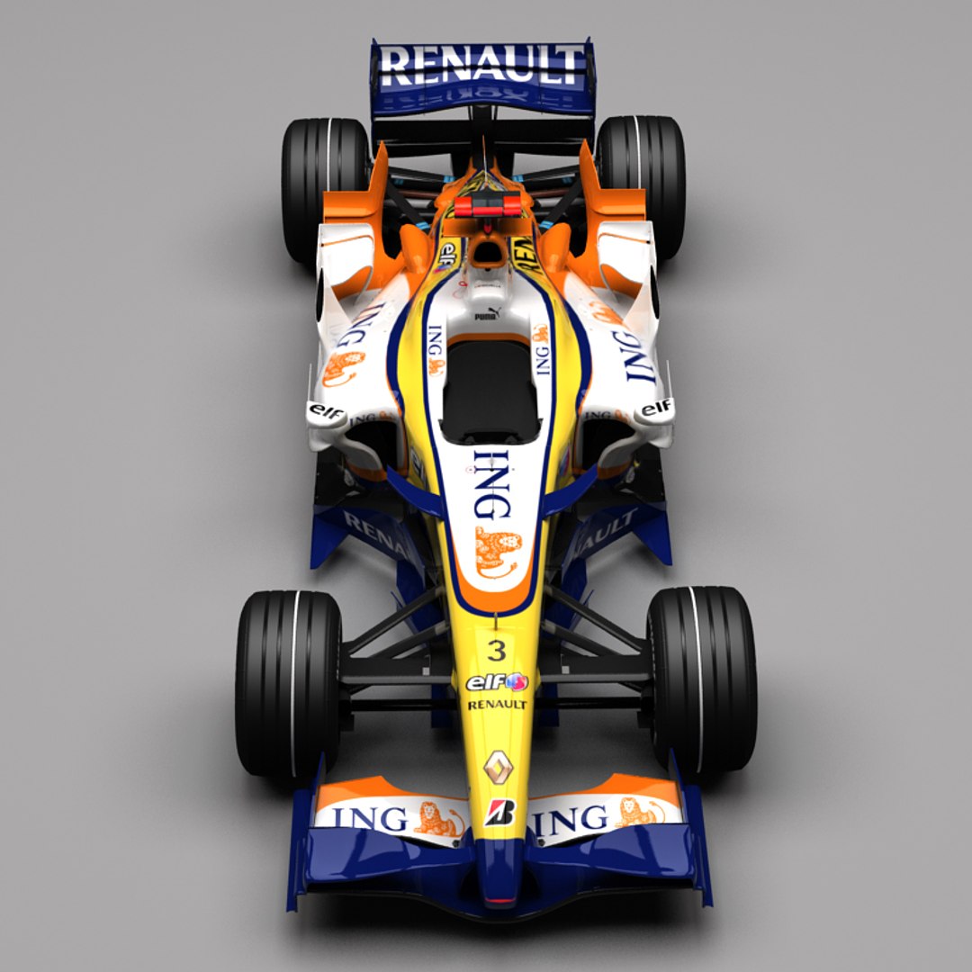 Renault R27 Car 3d Model