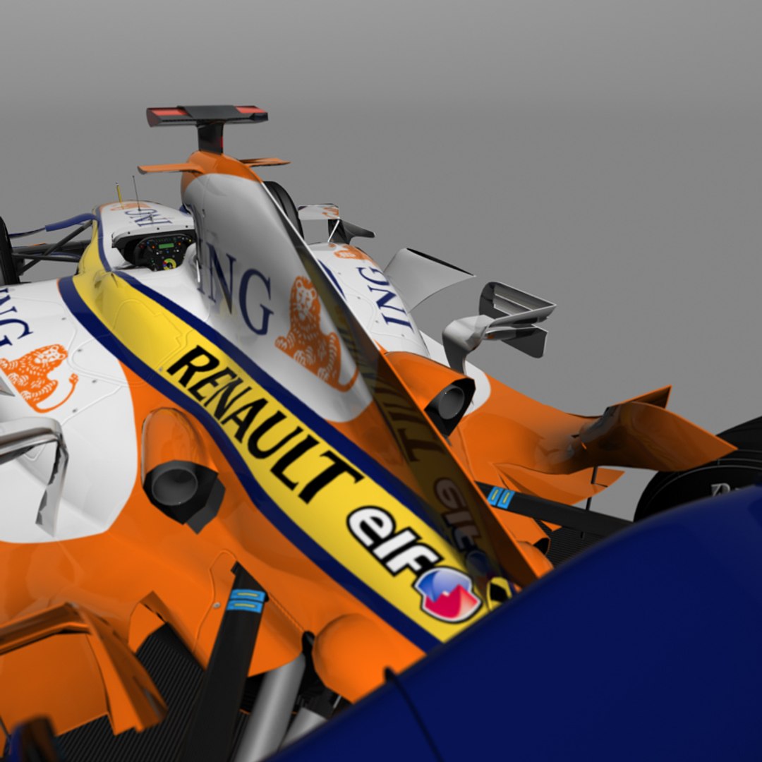 Renault R27 Car 3d Model