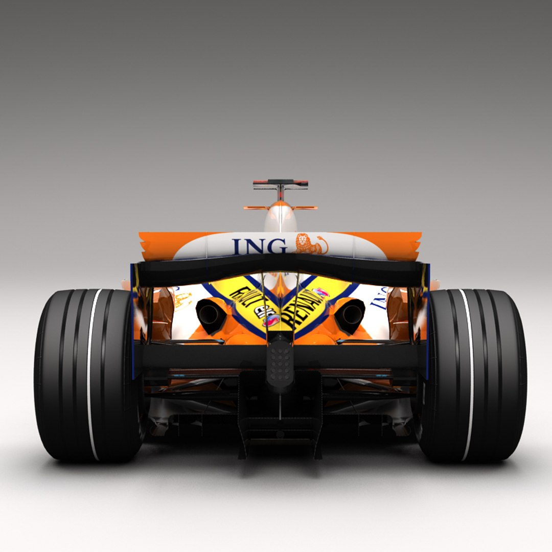 Renault R27 Car 3d Model
