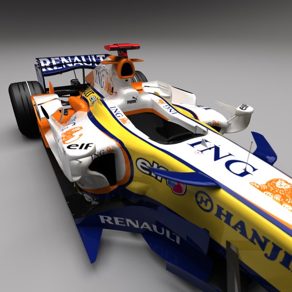 renault r27 car 3d model