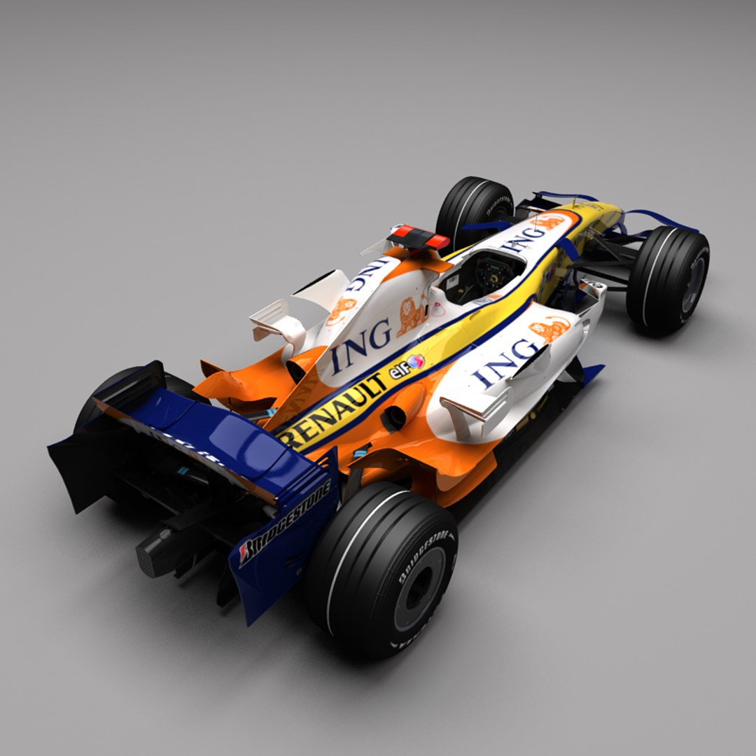 Renault R27 Car 3d Model
