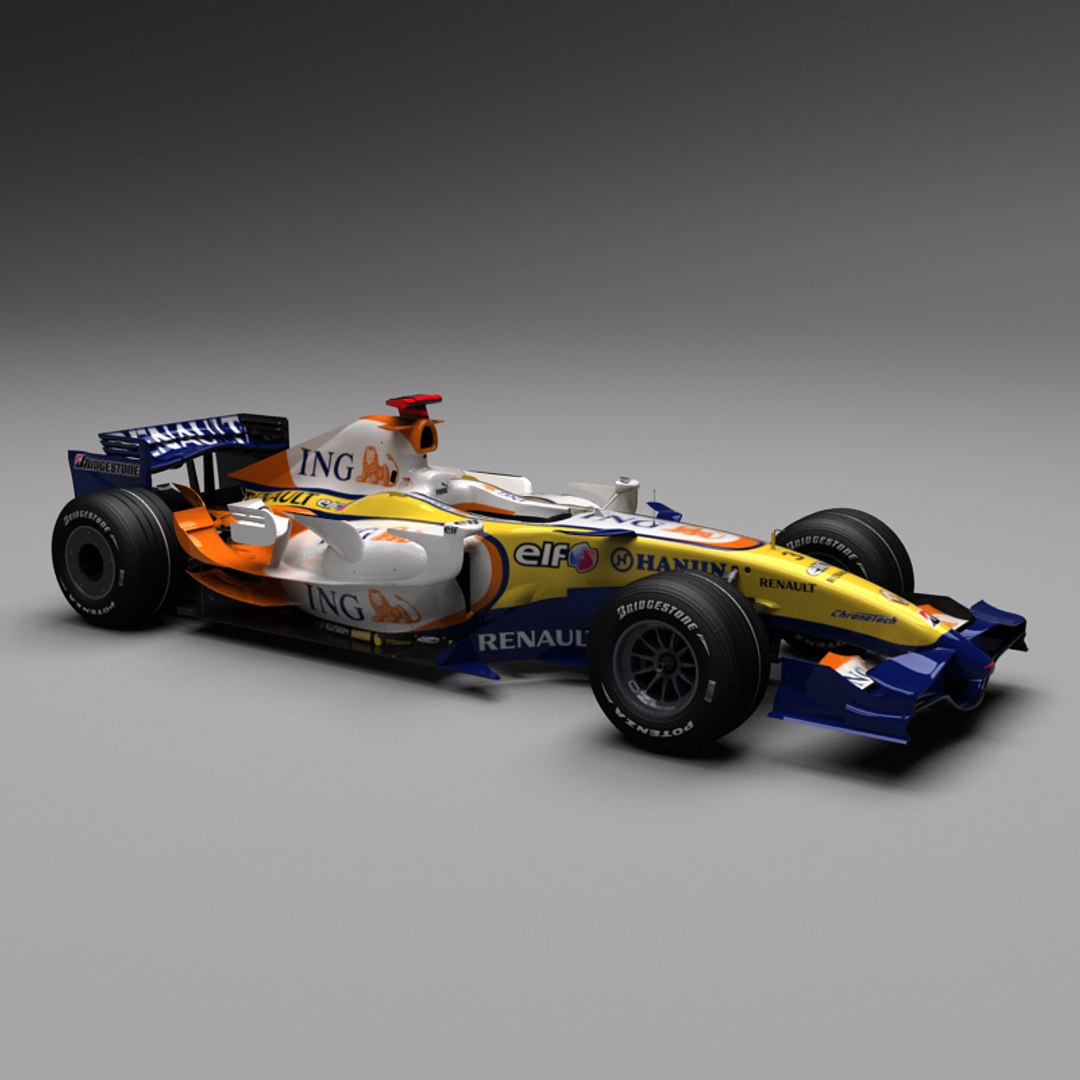 Renault R27 Car 3d Model