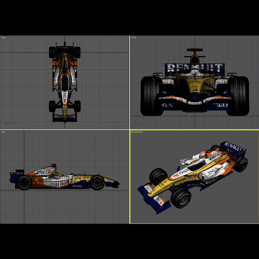 Renault R27 Car 3d Model