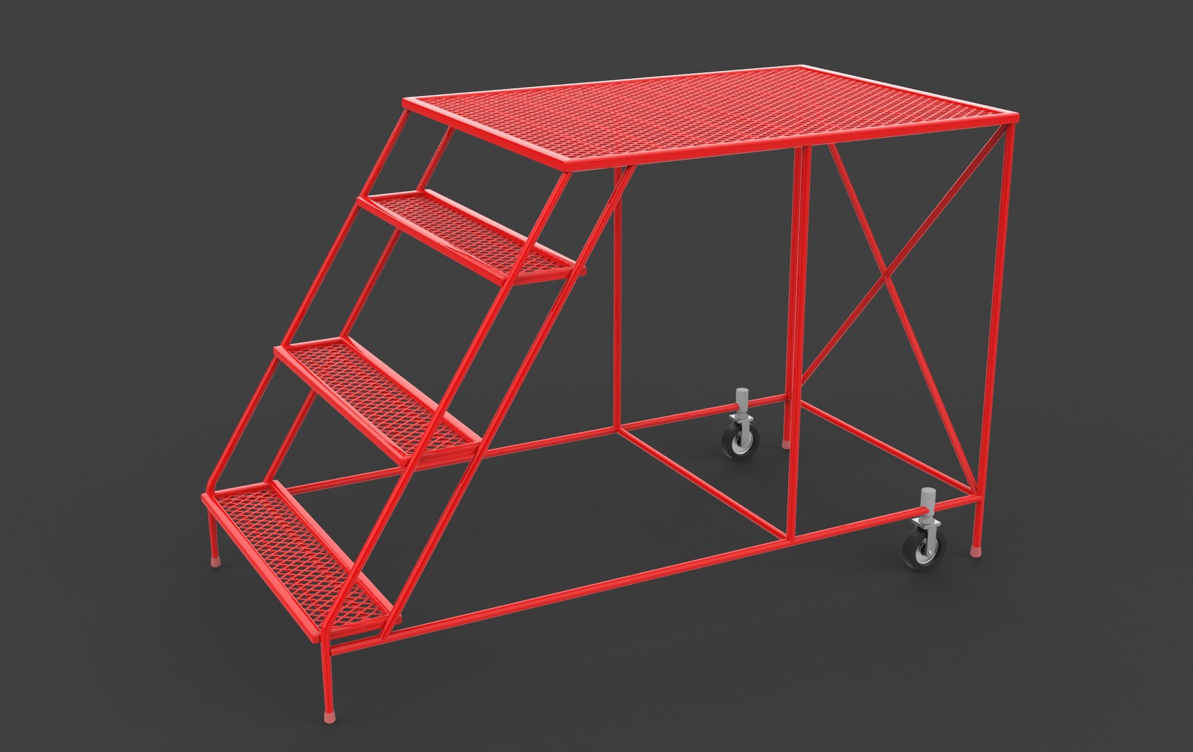 Rolling Step Ladder Model 3D Model Model - TurboSquid 2356222