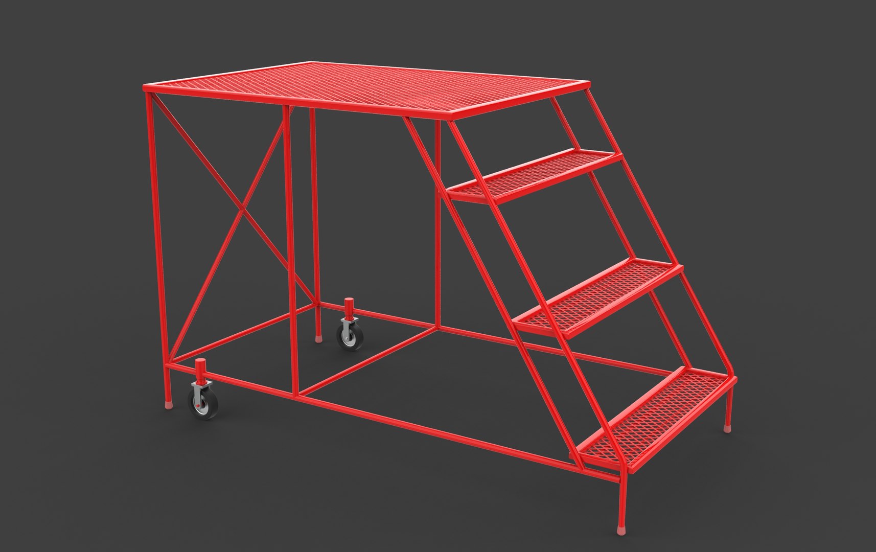 Rolling Step Ladder Model 3D Model Model - TurboSquid 2356222