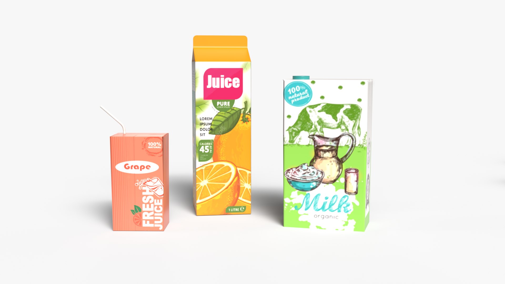 3D Model Food Products Collection - TurboSquid 2119316