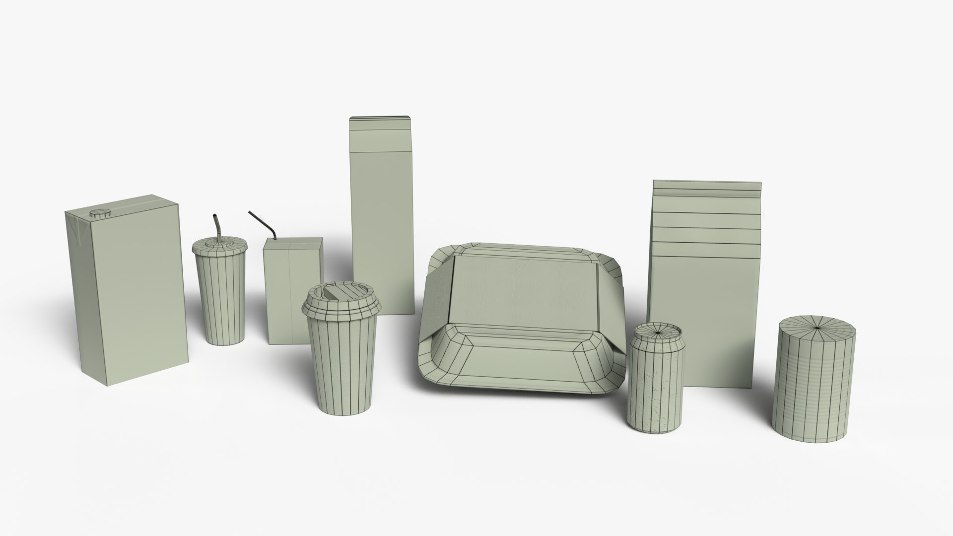 3D Model Food Products Collection - TurboSquid 2119316