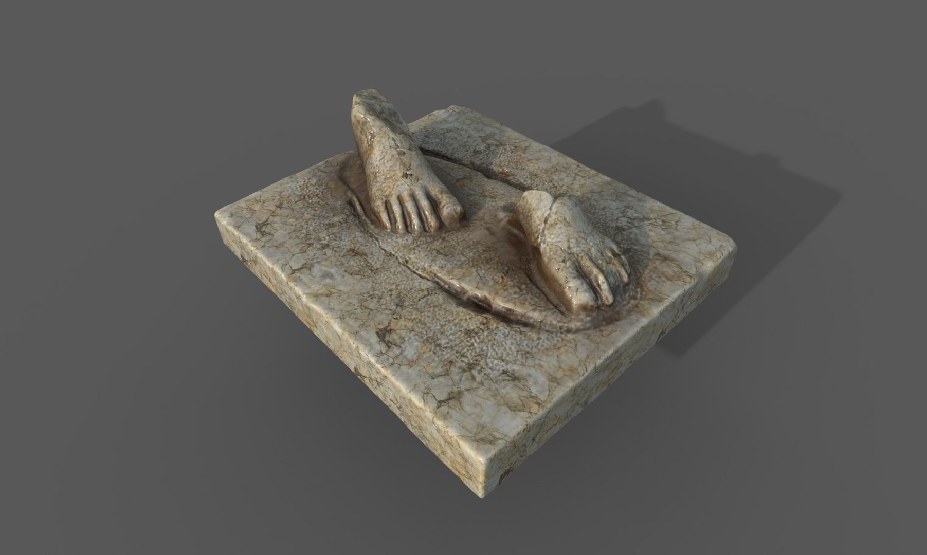 3D Ancient Statue remains 1 - TurboSquid 1823147