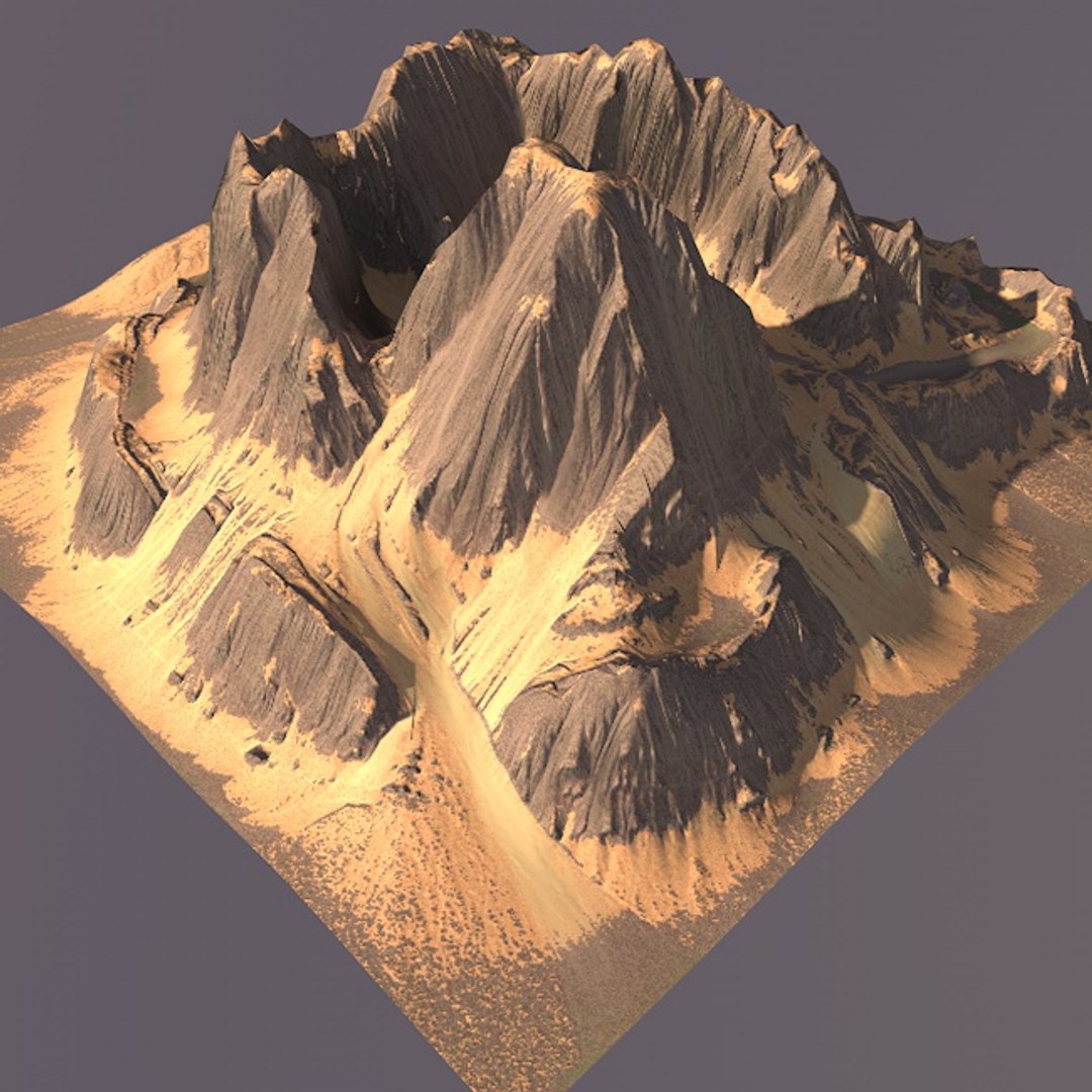 3d Model Mountain Maps Terrain