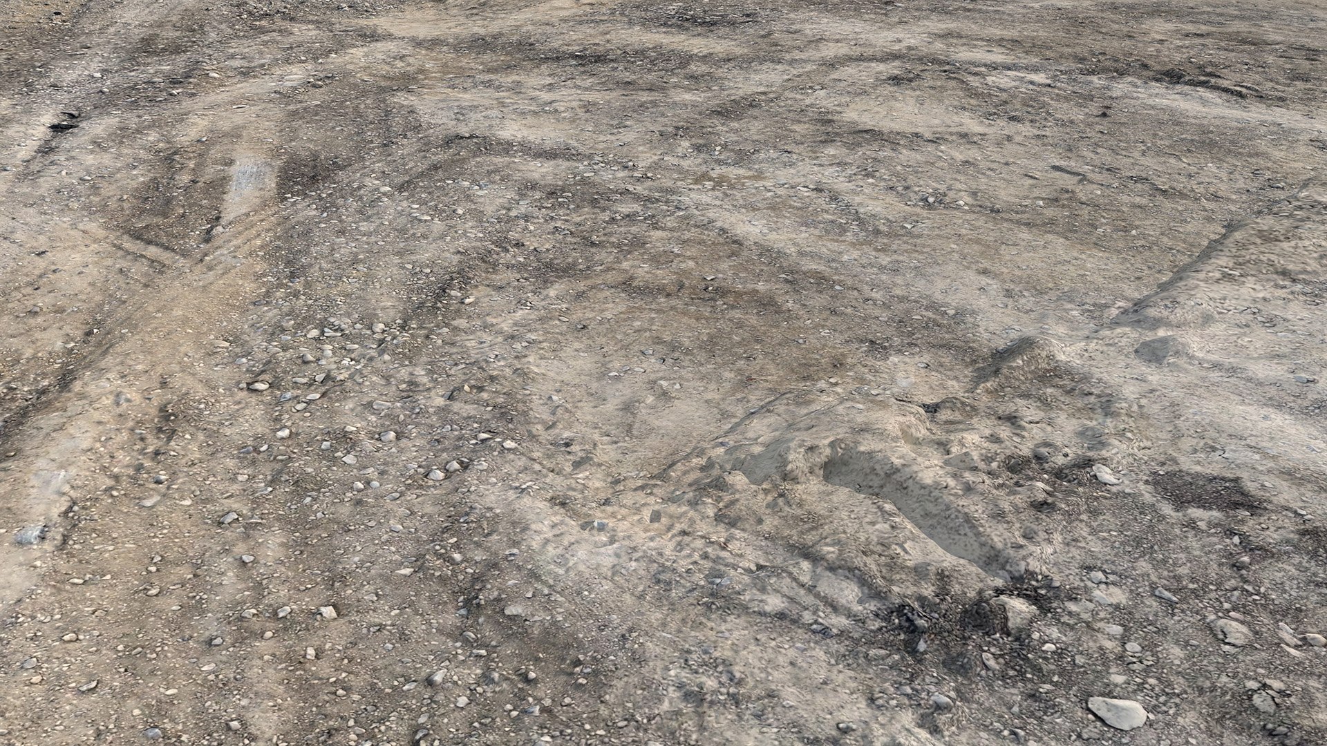 Gravel Ground 04 - 3D Photogrammetry Model Scan Of Gravel Sand And ...