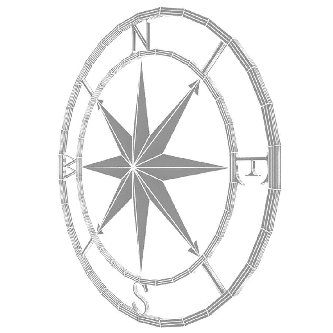 Compass Rose 3d Max