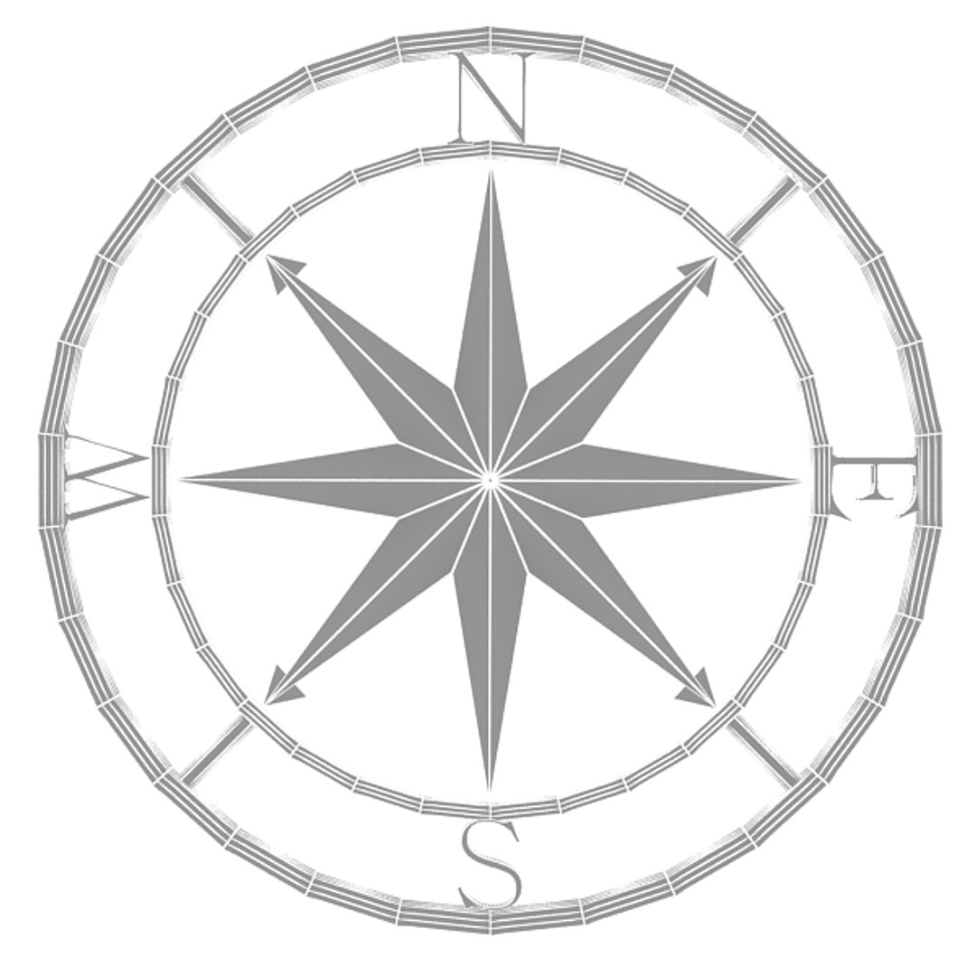 Compass Rose 3d Max