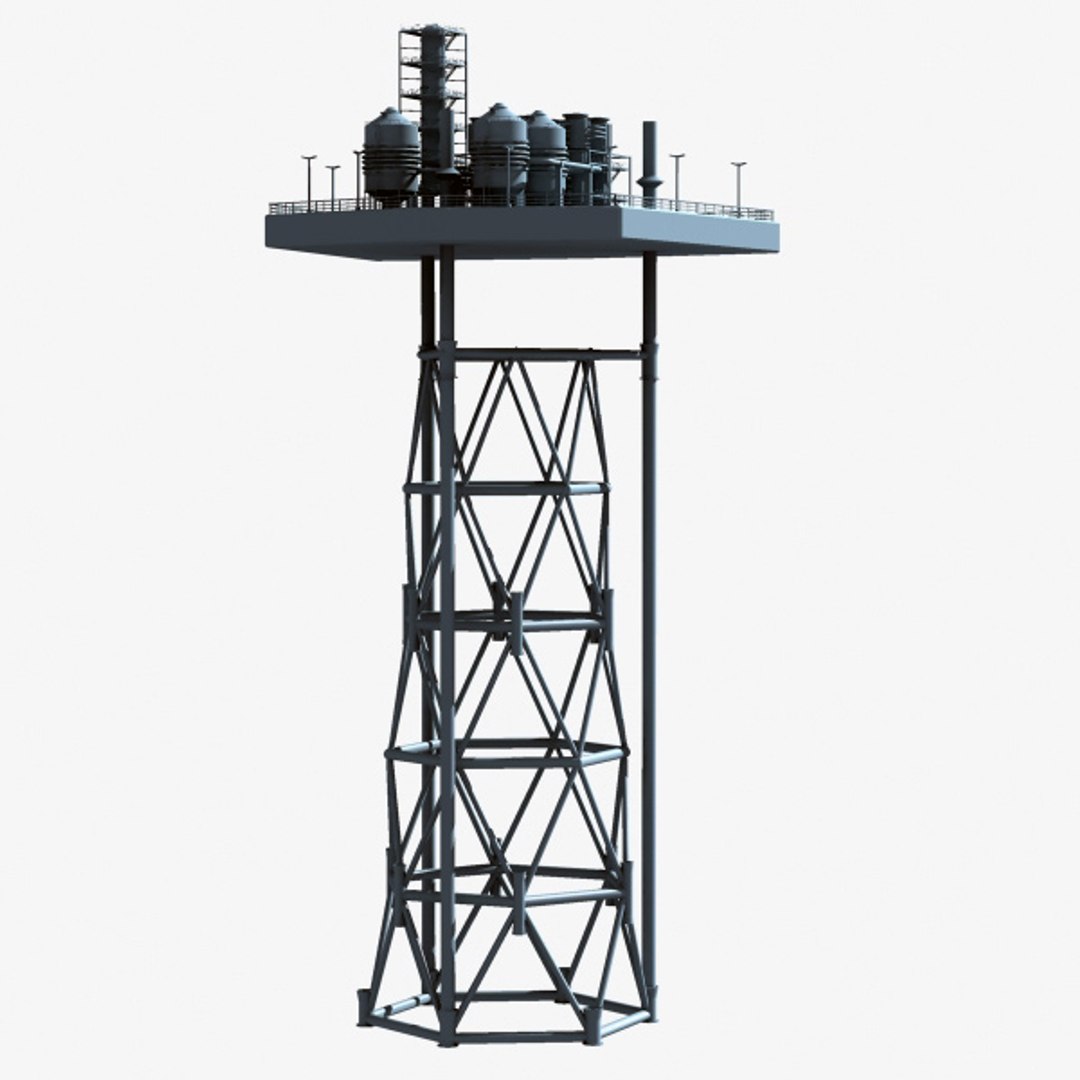 Mobile Offshore Production Units 3d Model