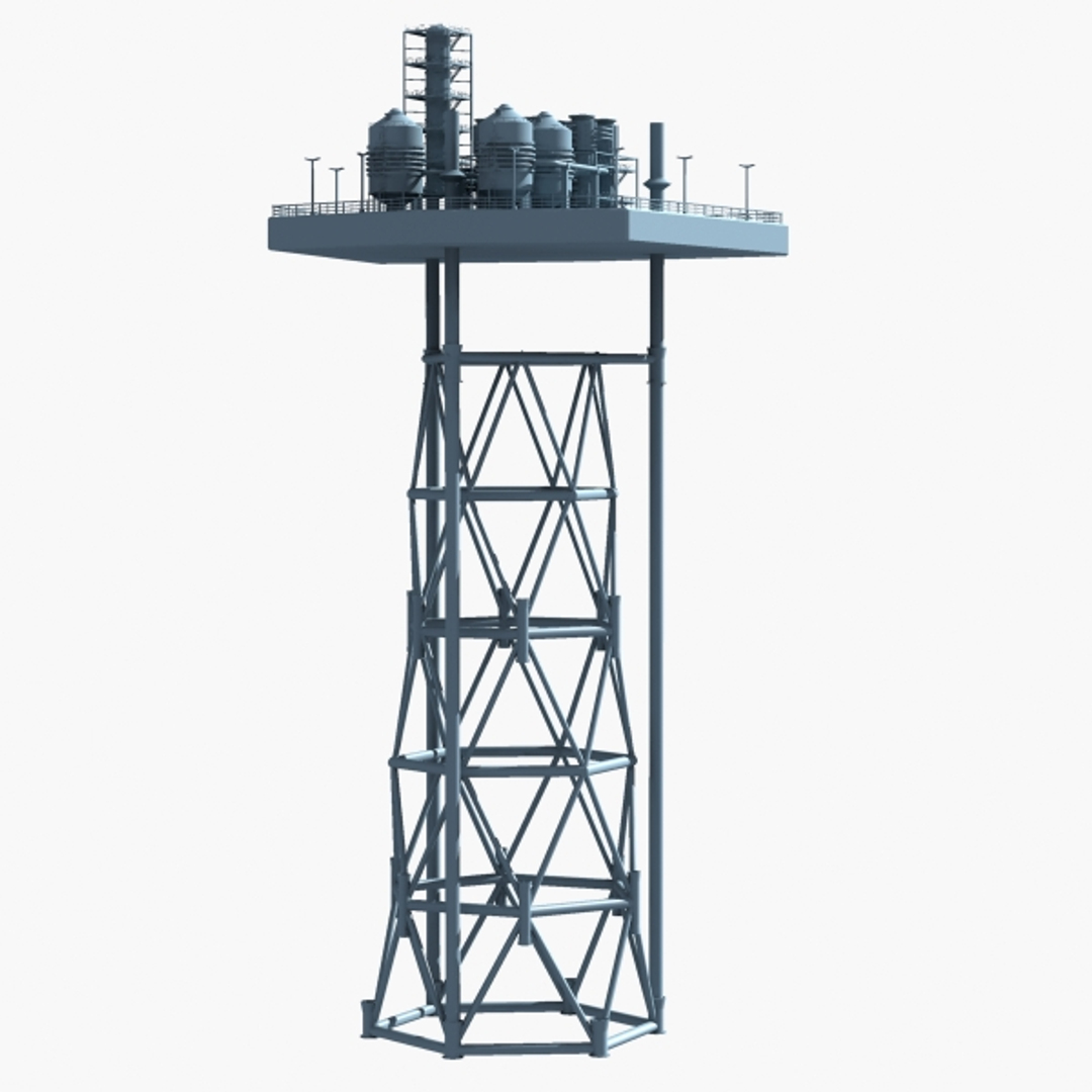 Mobile Offshore Production Units 3d Model