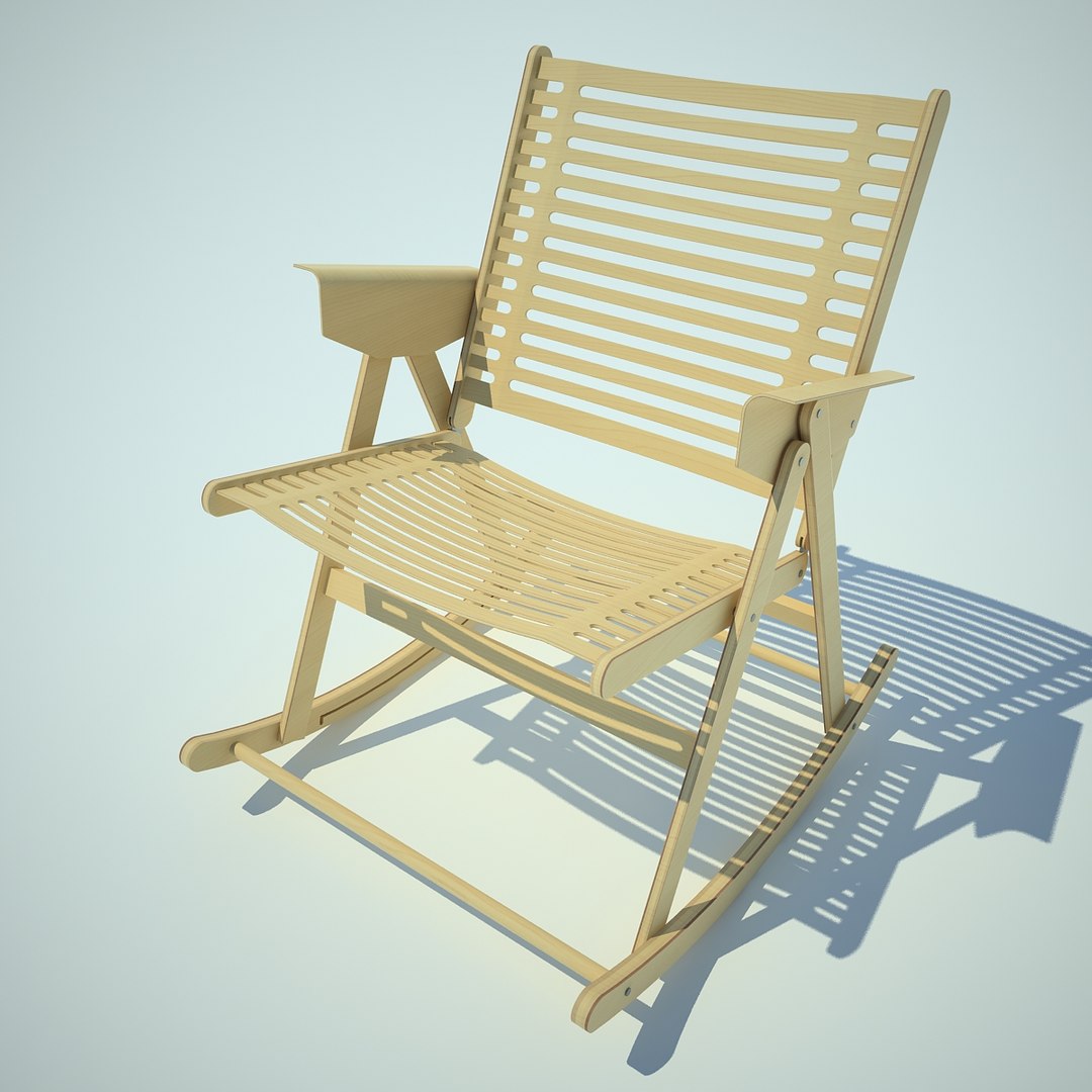 rex rocking chair 3ds