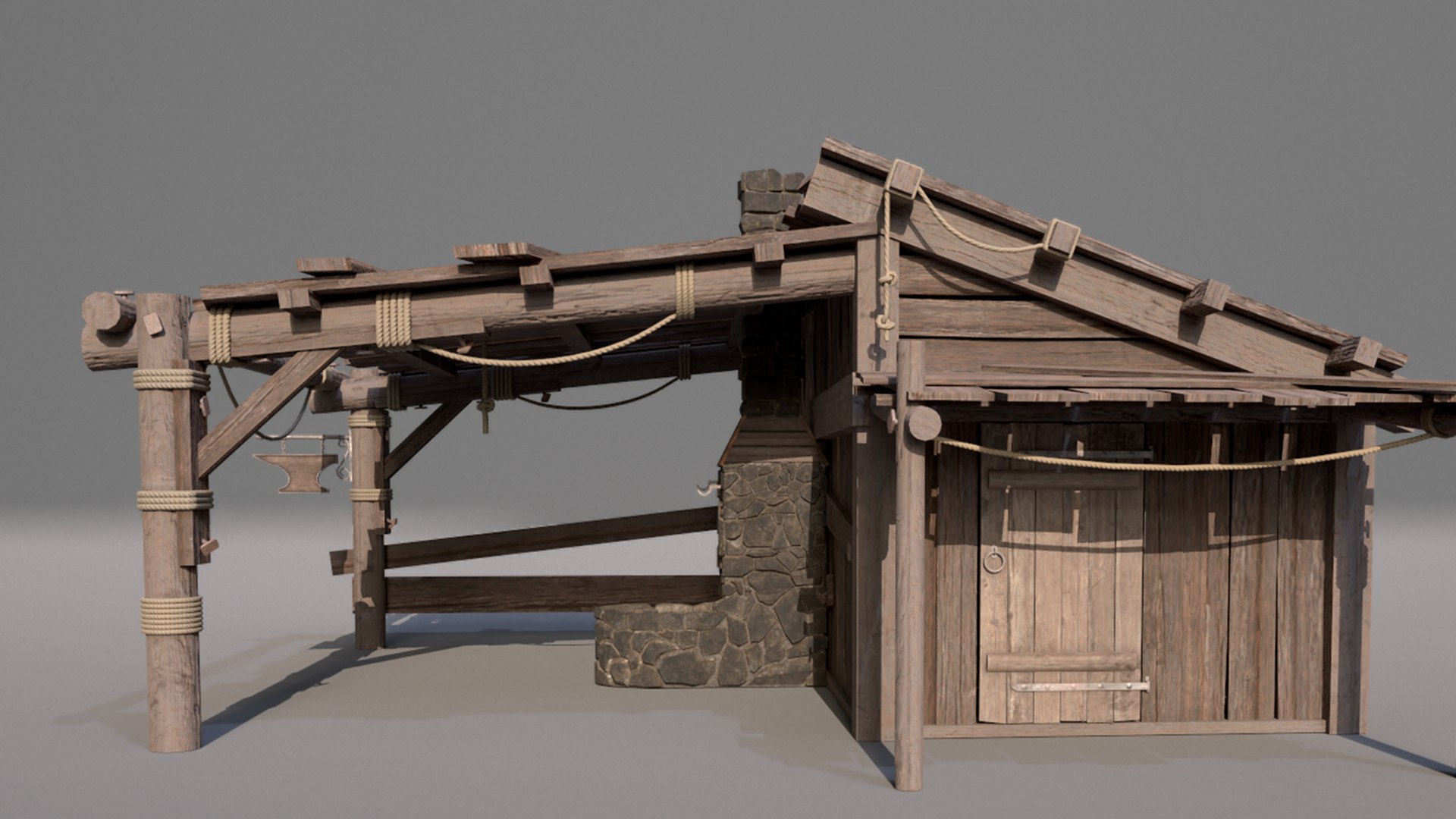 3D Realistic Forge Building - TurboSquid 2053374