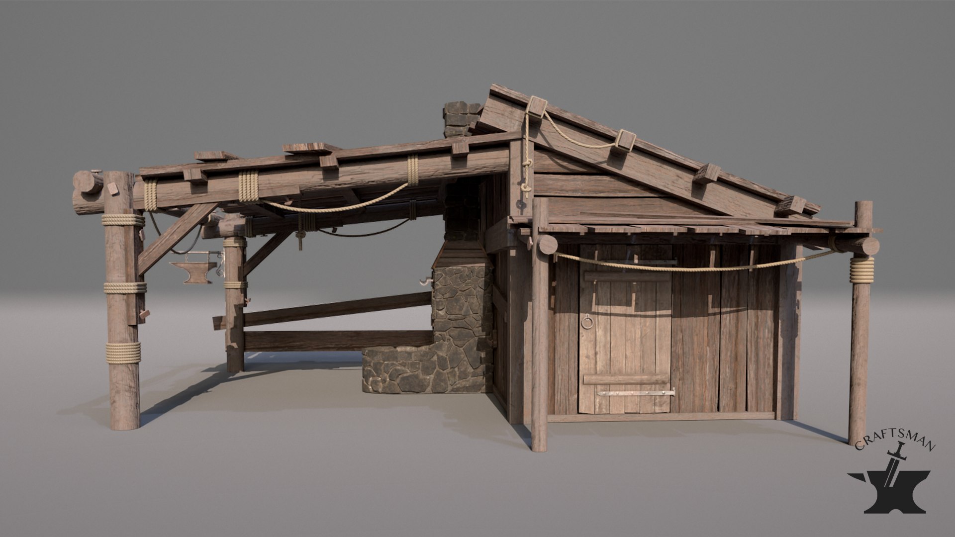 3D Realistic Forge Building - TurboSquid 2053374