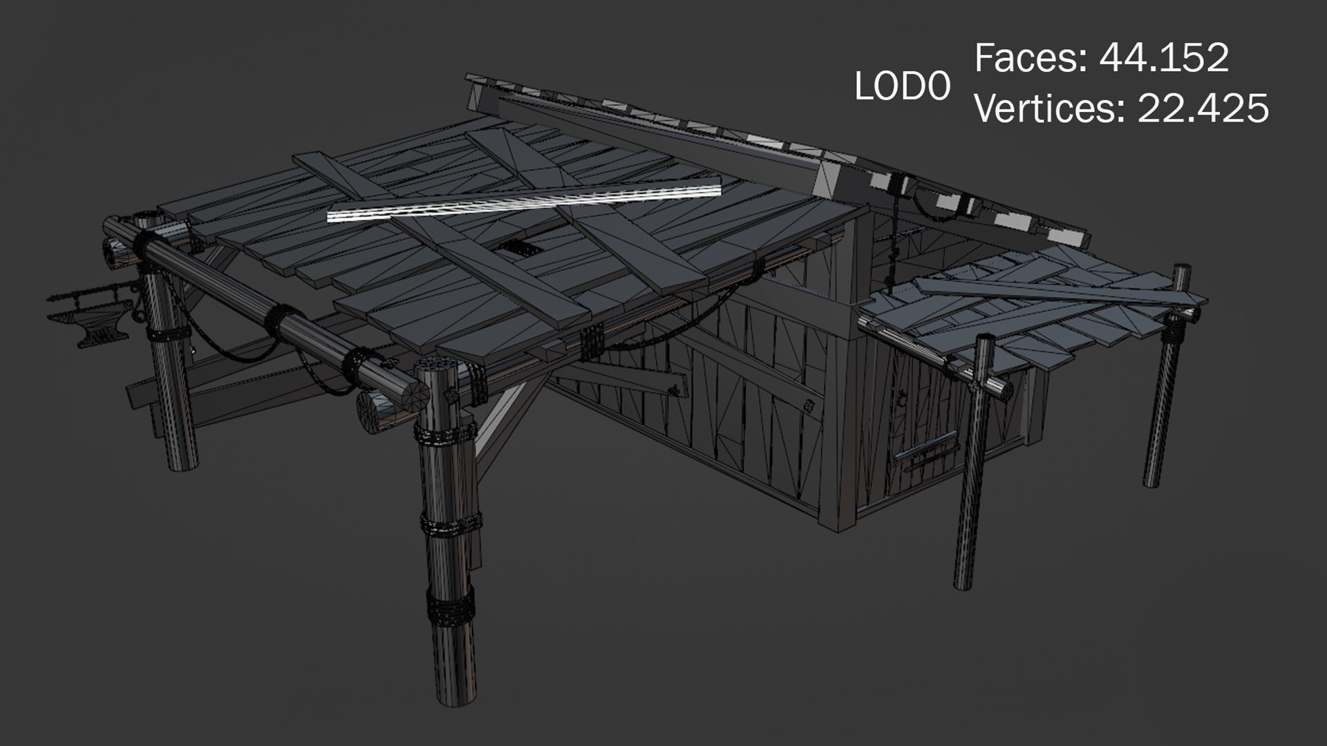 3D Realistic Forge Building - TurboSquid 2053374
