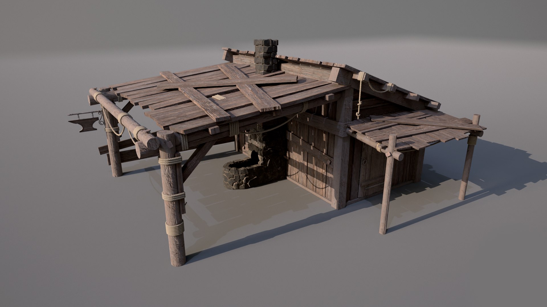 3D Realistic Forge Building - TurboSquid 2053374