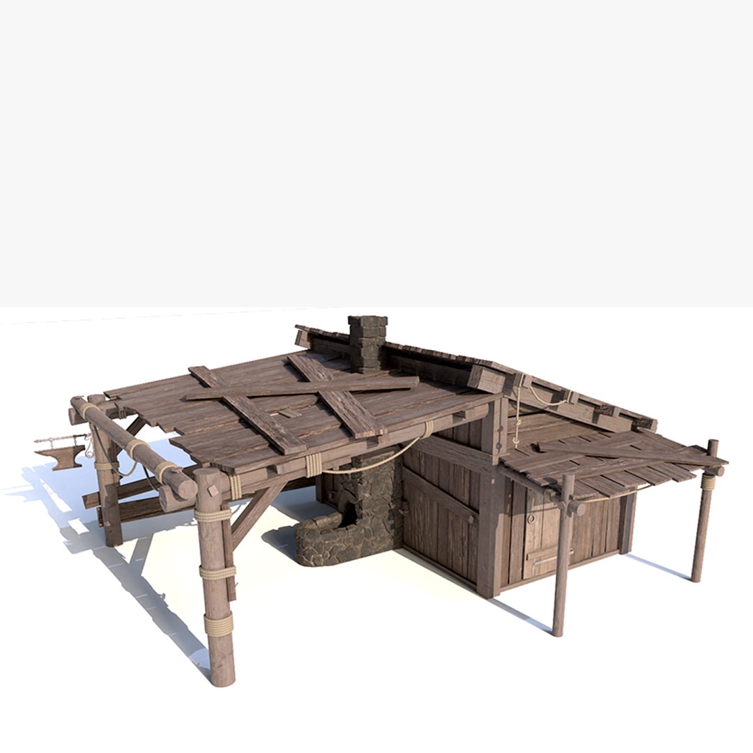 3D Realistic Forge Building - TurboSquid 2053374