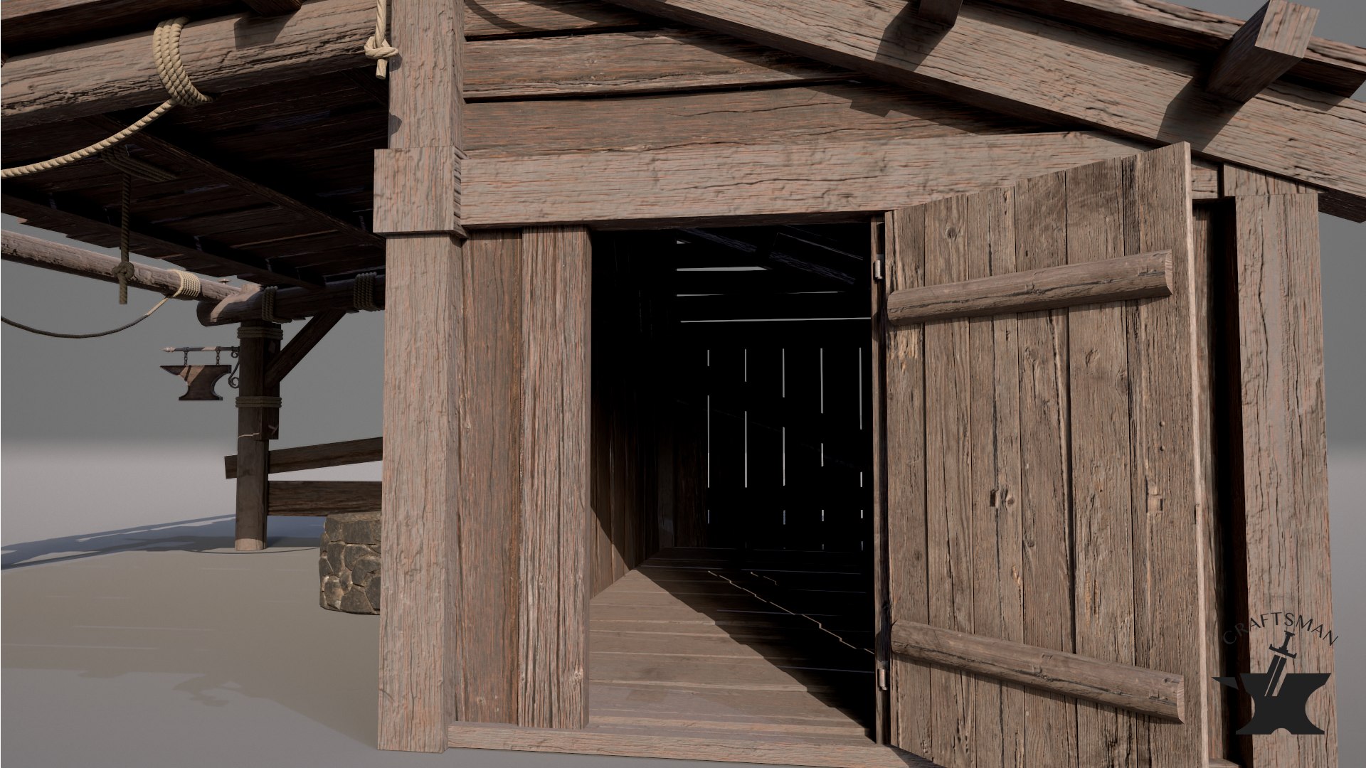 3D Realistic Forge Building - TurboSquid 2053374