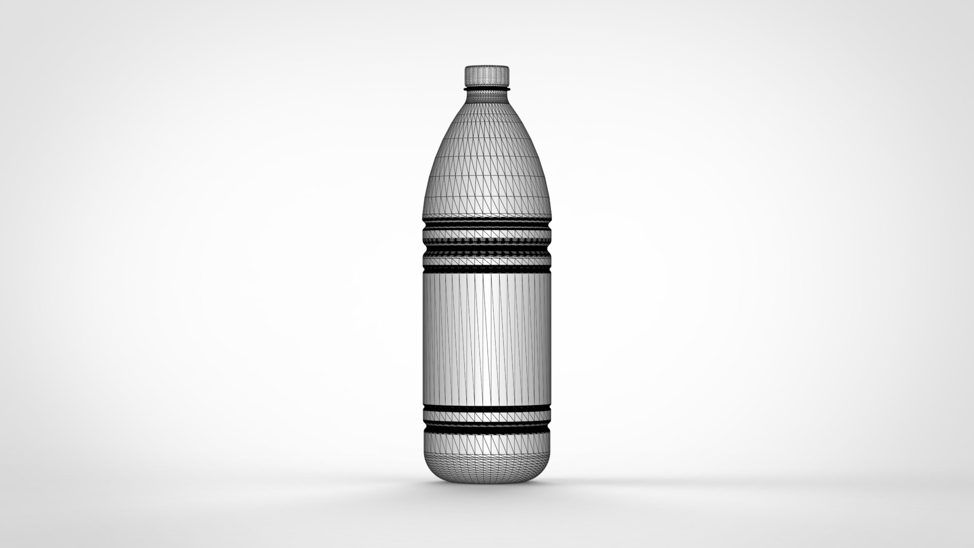 3D Plastic Bottle 1 Liter - TurboSquid 1380356