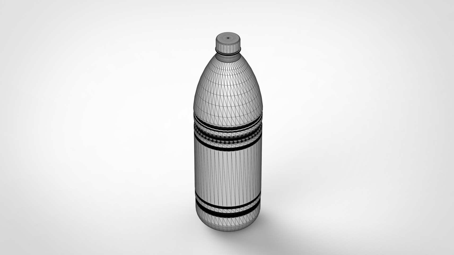 3D Plastic Bottle 1 Liter - TurboSquid 1380356