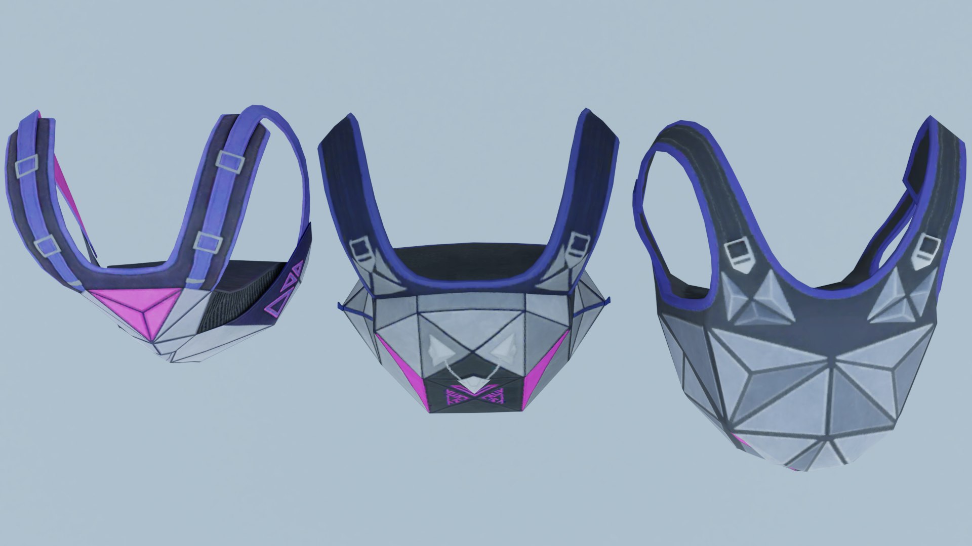 3D Model Bag 3x - Chromatic Brilliance Backpack - TurboSquid 1816195