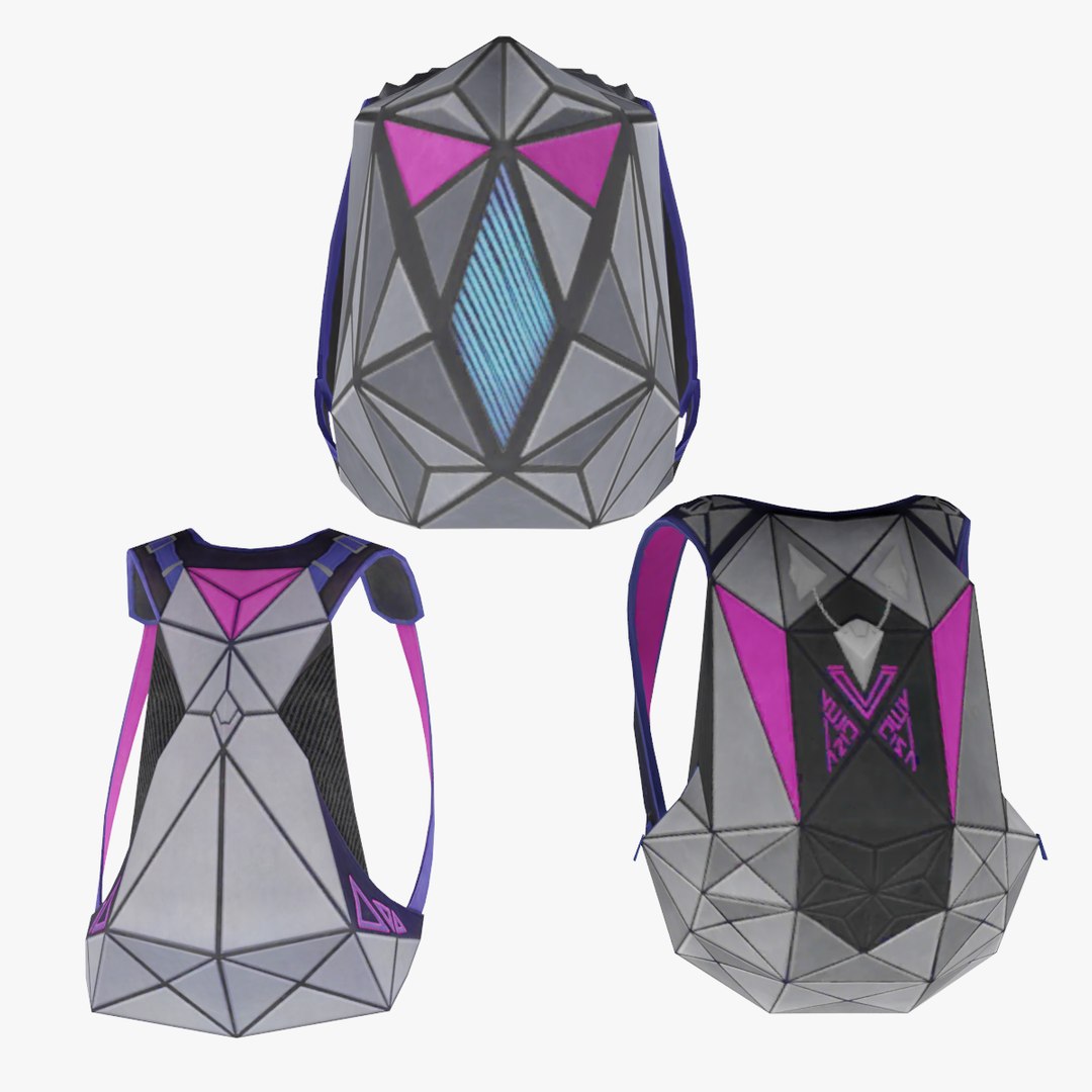 3D Model Bag 3x - Chromatic Brilliance Backpack - TurboSquid 1816195