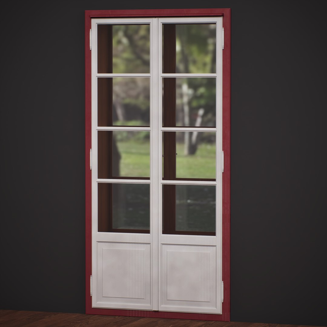 3D Model Balcony Door 6 - TurboSquid 2158646