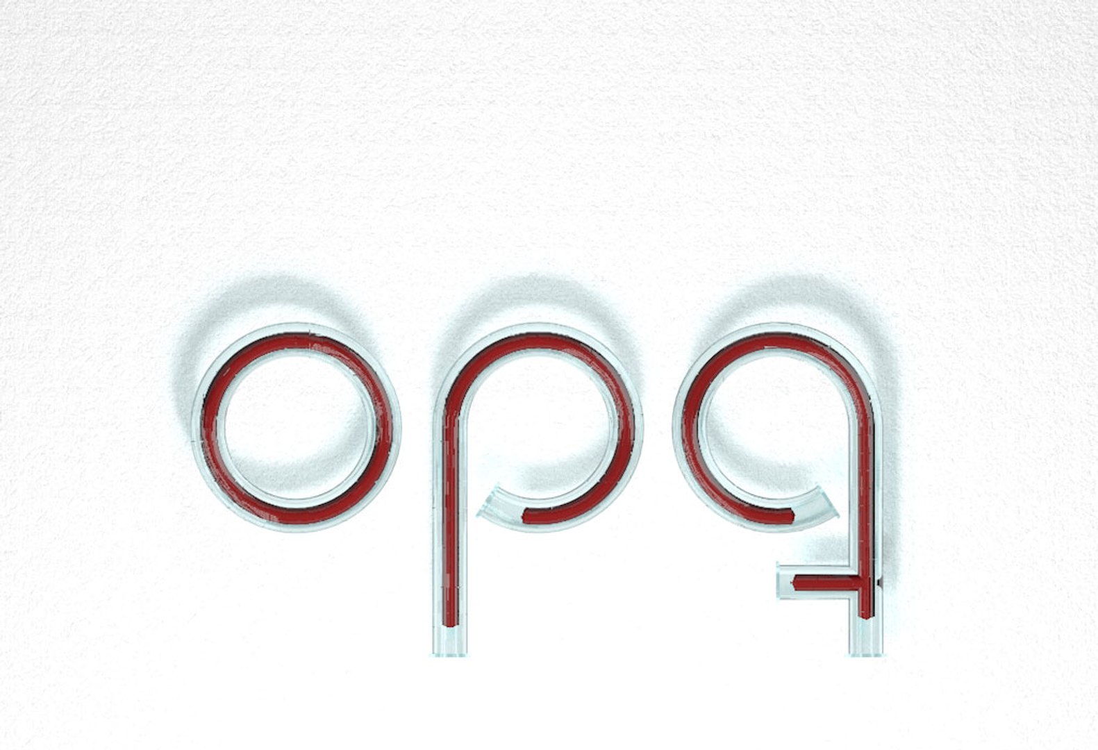Opq Letters Glass Tube Model - TurboSquid 1547152