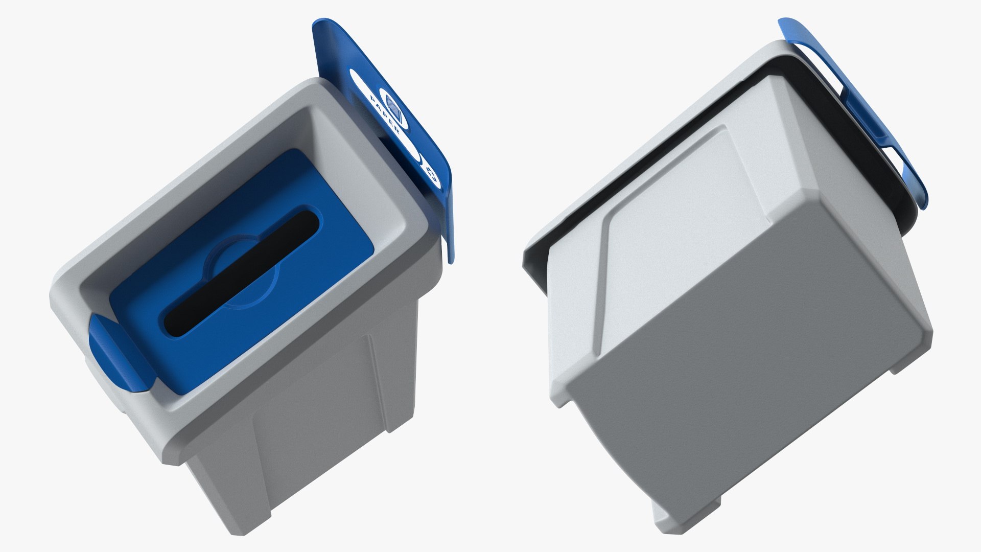 3D Paper Waste Recycling Bin model - TurboSquid 1807726