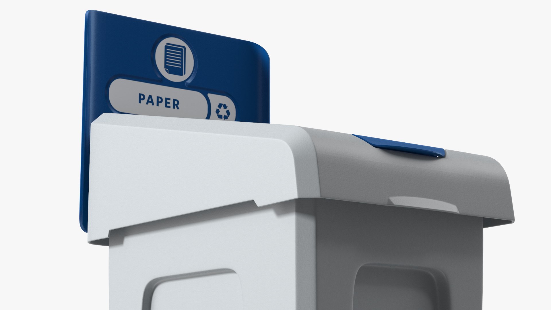 3D Paper Waste Recycling Bin model - TurboSquid 1807726
