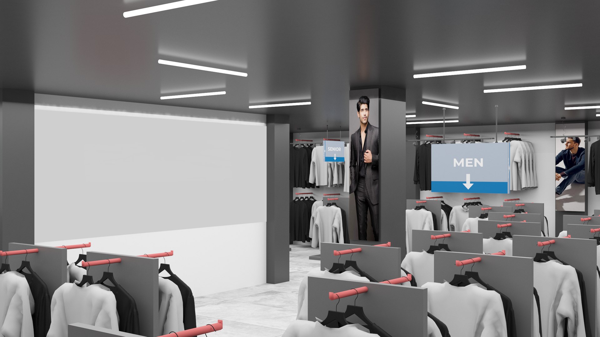 Clothing Store- Interior- 3D Model Ready To Render Inside 3dsmax And ...