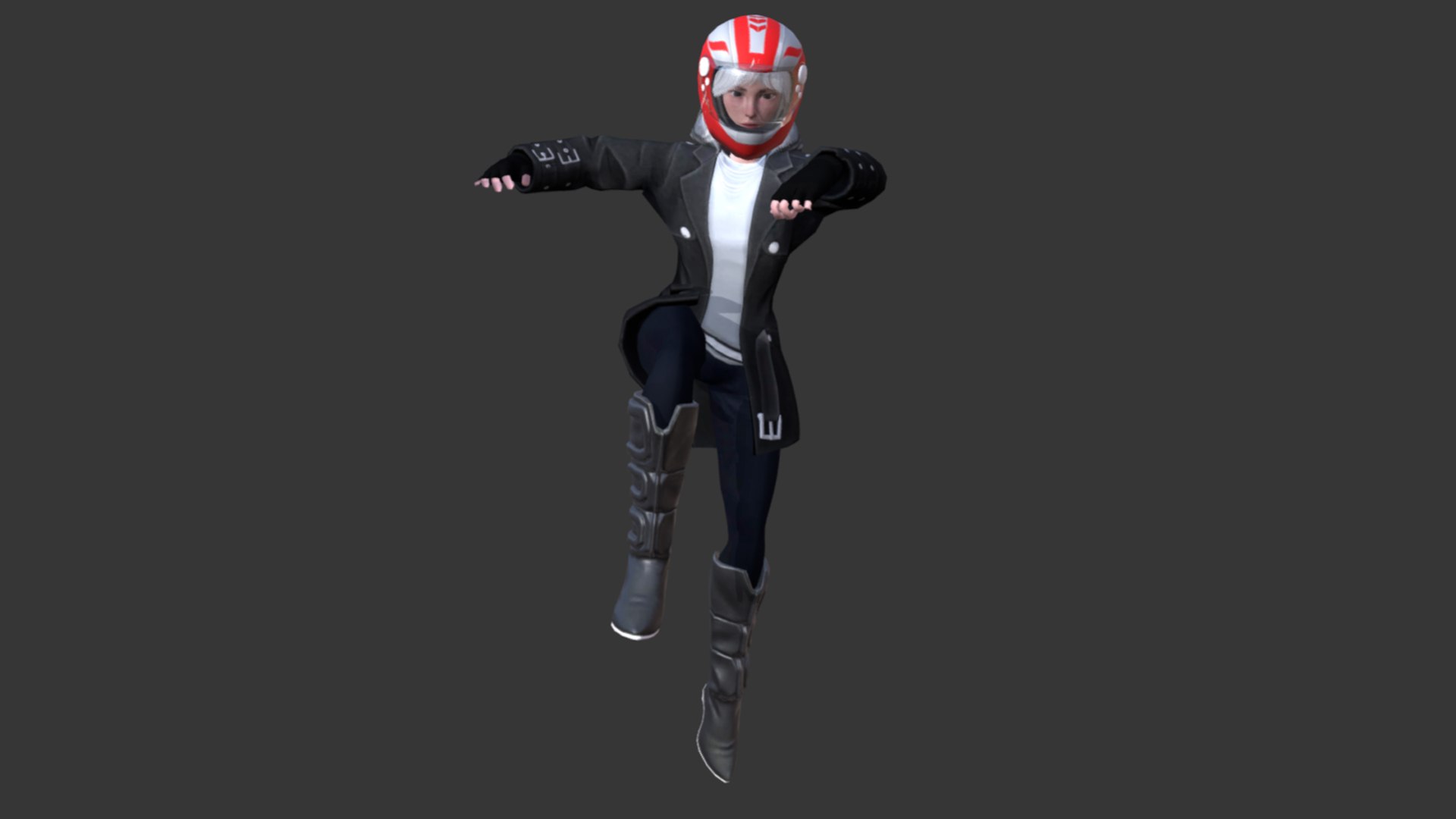 3D Realistic Girl Motorcycle Rider Rigged Animated - TurboSquid 2523638