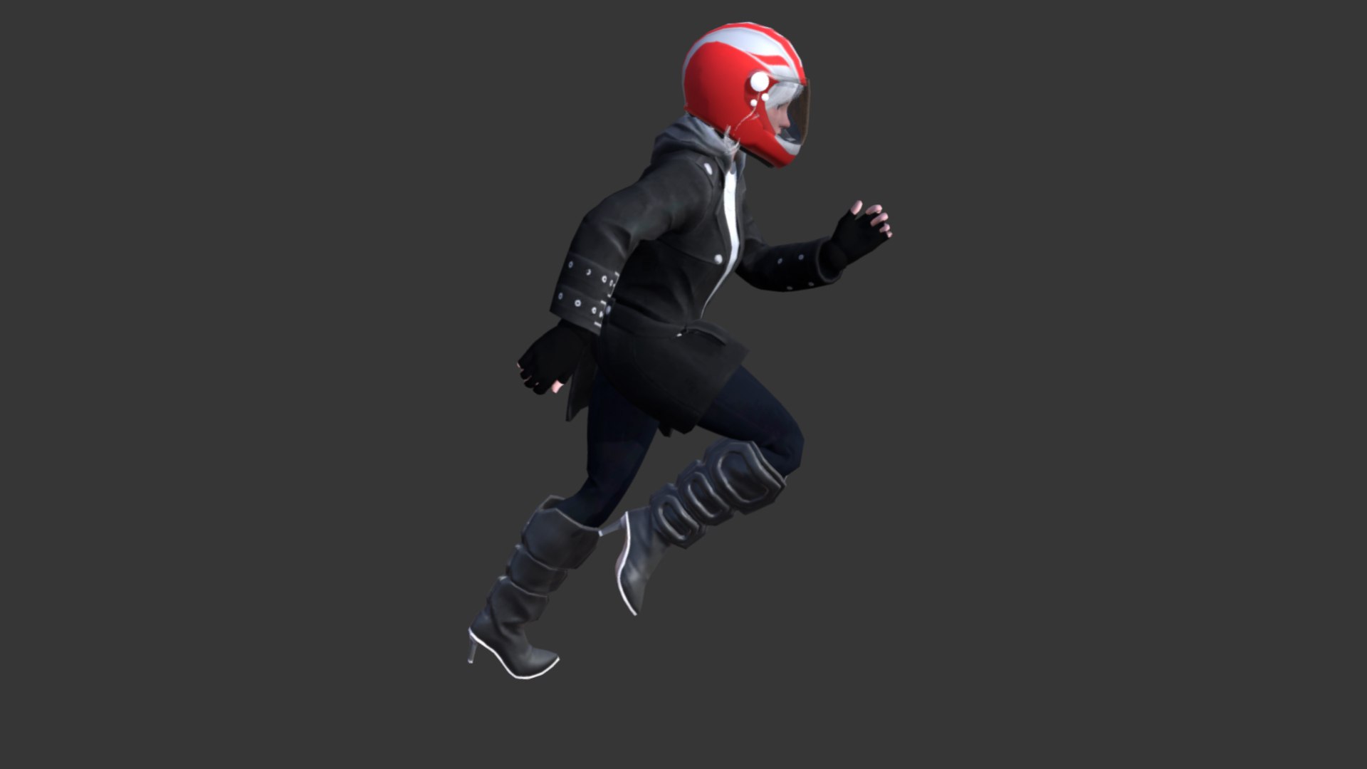 3D Realistic Girl Motorcycle Rider Rigged Animated - TurboSquid 2523638