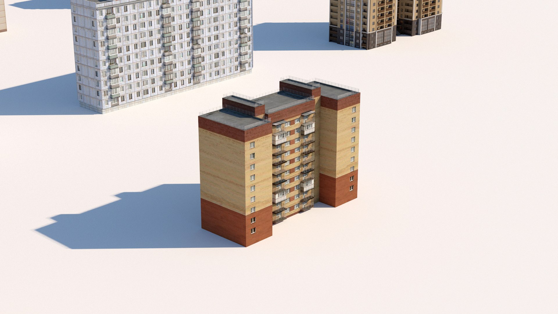 Russian Building Pack of more than 30 buildings 3D model - TurboSquid 1745934