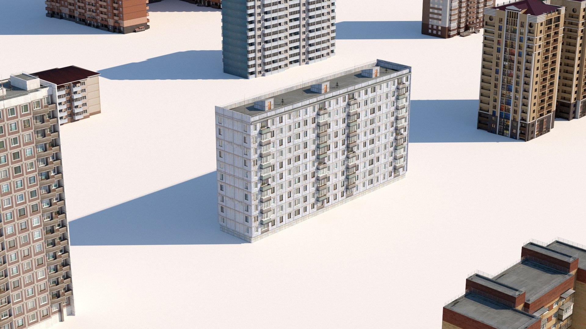 Russian Building Pack of more than 30 buildings 3D model - TurboSquid 1745934