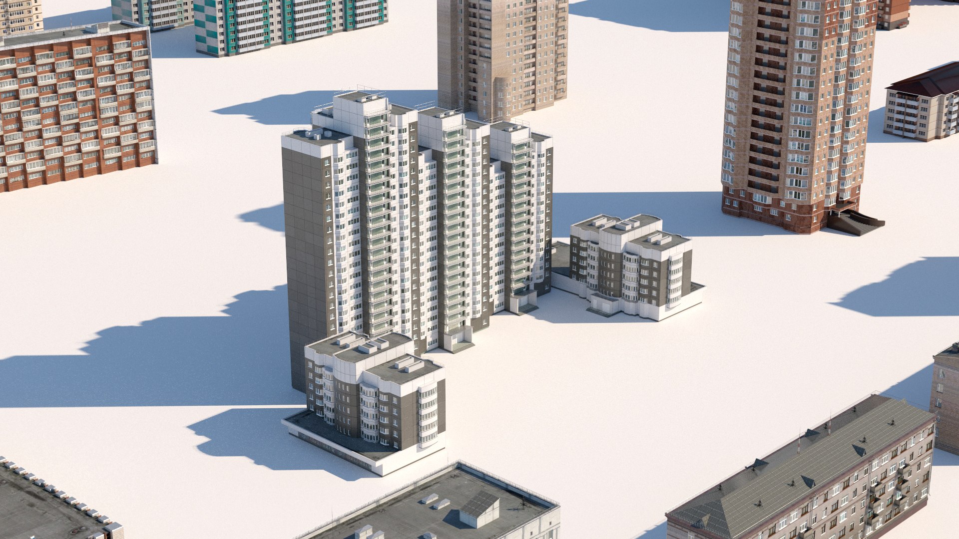 Russian Building Pack Of More Than 30 Buildings 3D Model - TurboSquid ...