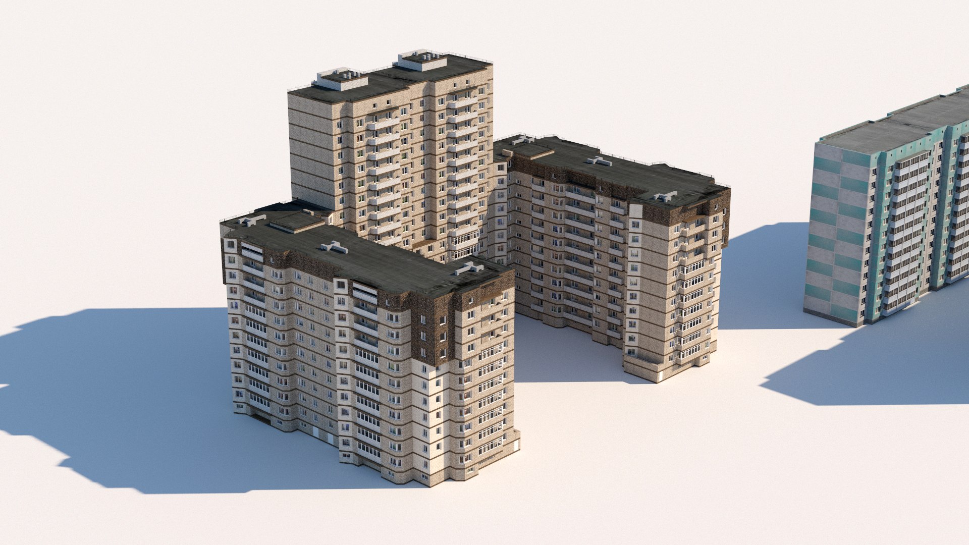 Russian Building Pack Of More Than 30 Buildings 3D Model - TurboSquid ...